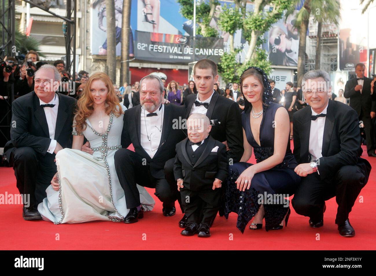 American actor Verne Troyer, foreground, and, from left, Moroccan ...