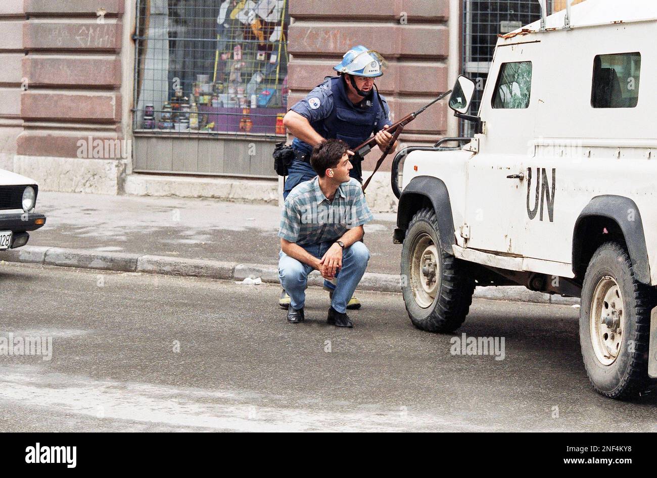 American volunteer firefighter John Jordan holds his own high powered ...