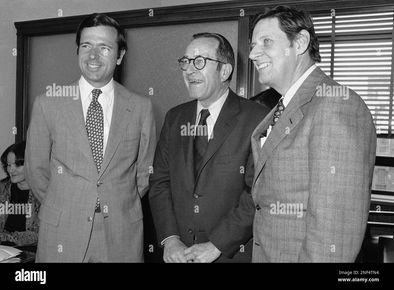 Attorney General Griffin Bell, center, meets with Pittsburgh, Pa ...