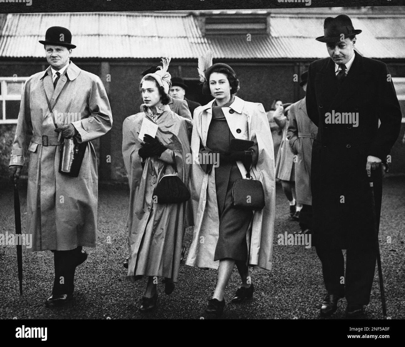 Princesses Margaret Rose (second from left) and Elizabeth (third from ...