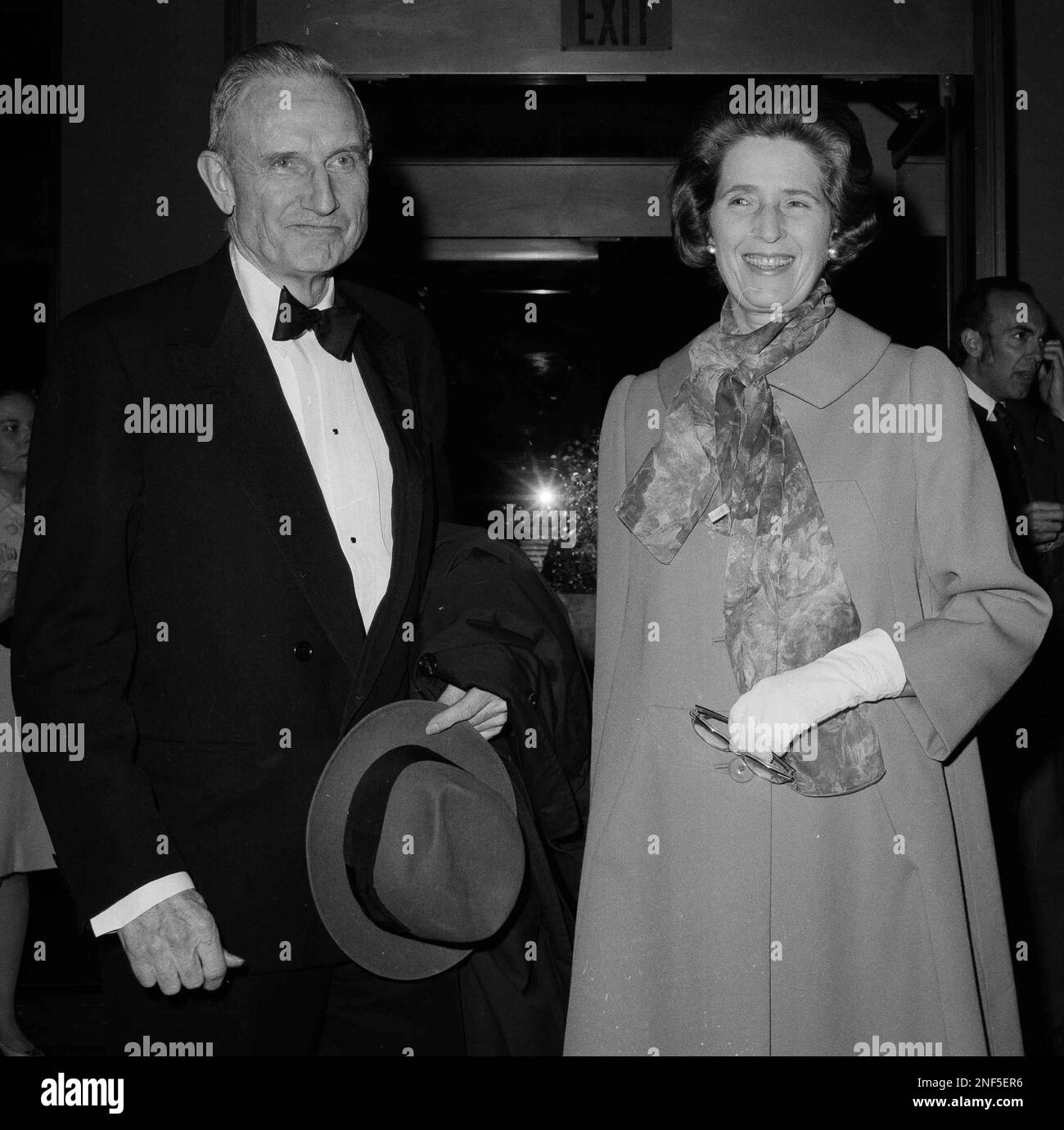 John D. Rockefeller III and his wife Blanchette are shown about to ...
