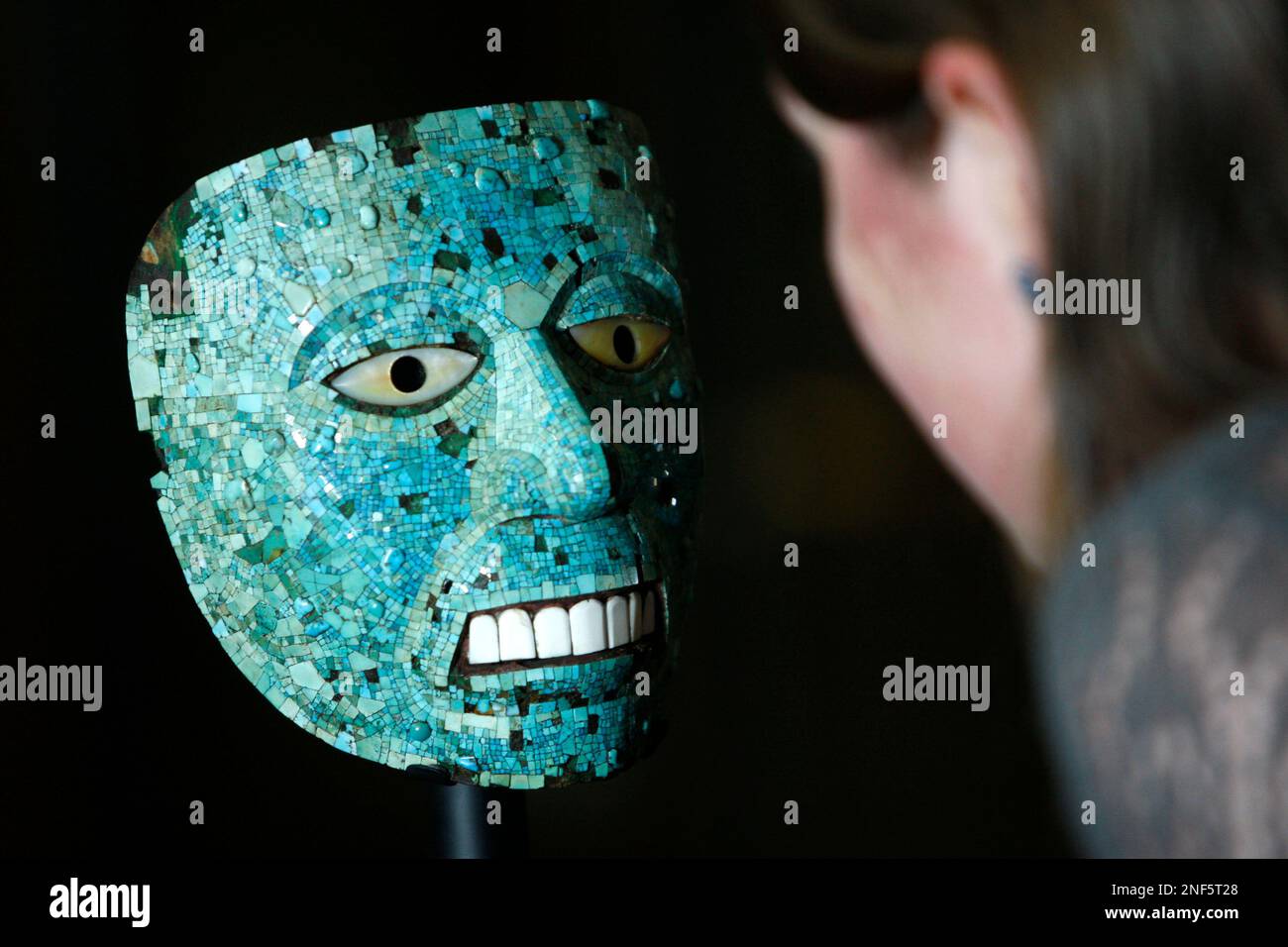 Museum Assistant for Latin America, Leonora Baird-Smith poses with an ...