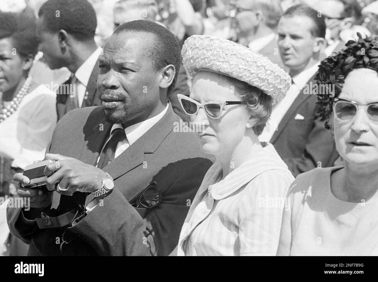 Seretse Khama and British-born wife Ruth Williams, shown in 1964 photo ...