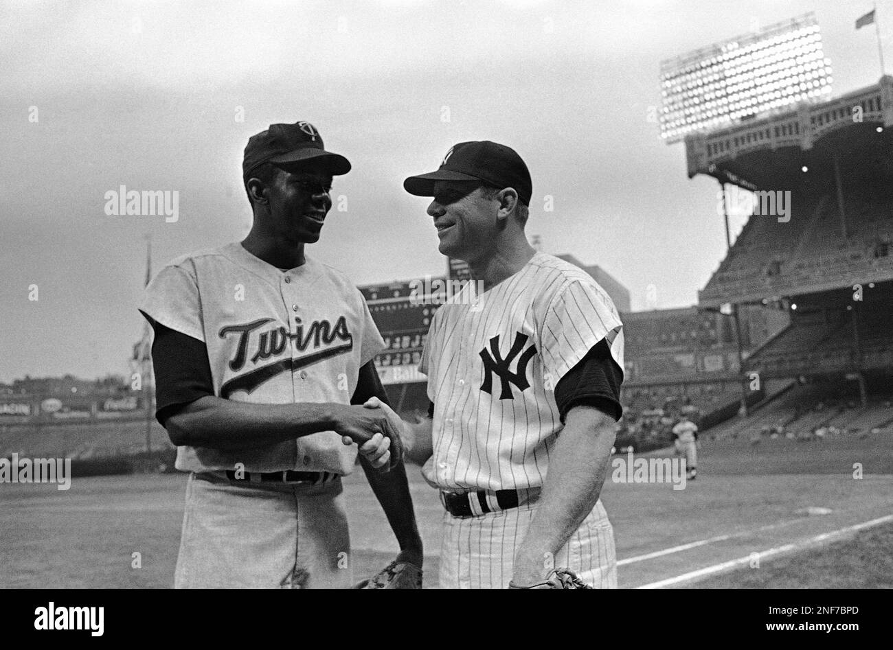 Tony Oliva, left, Minnesota Twins rookie right fielder who has seven ...