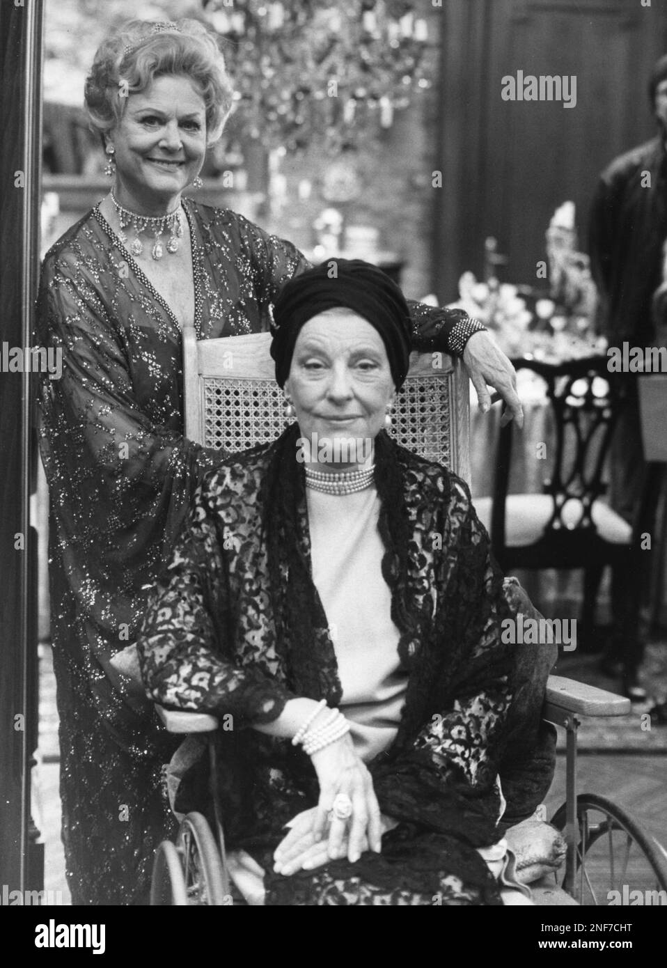 German actresses Marika Roekk, left, and Marianne Hoppe are pictured at ...