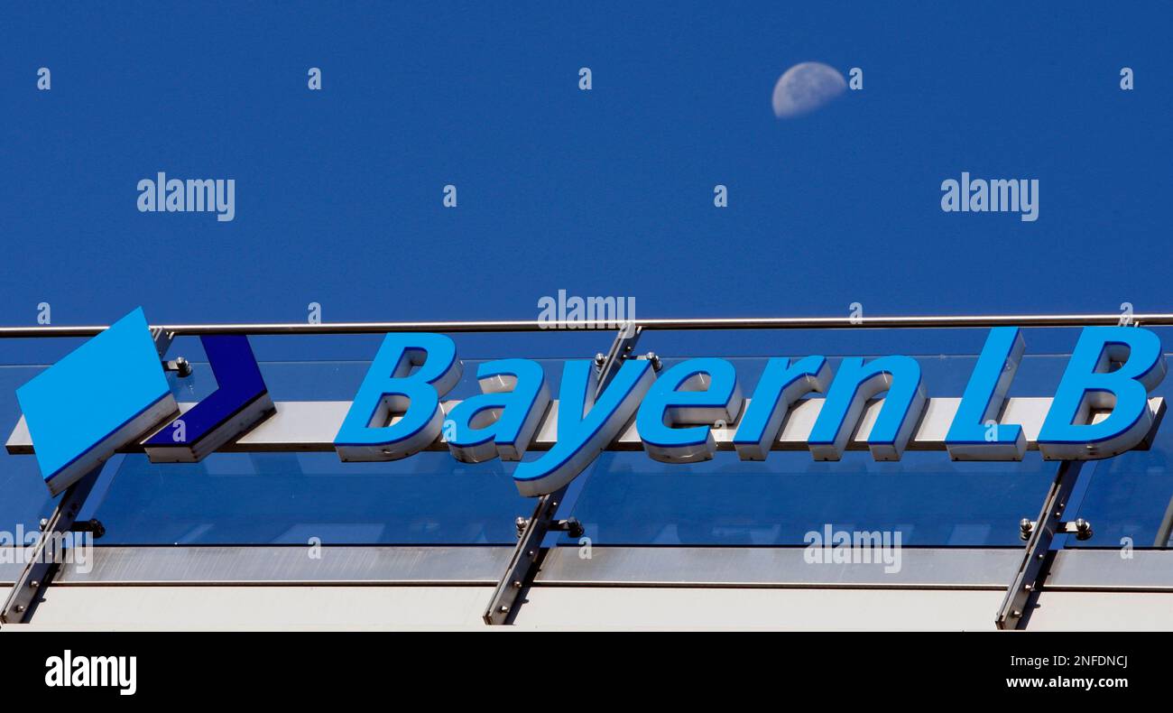 Das Logo der bayerischen Landesbank BayernLB fotografiert am Montag, 20 ...