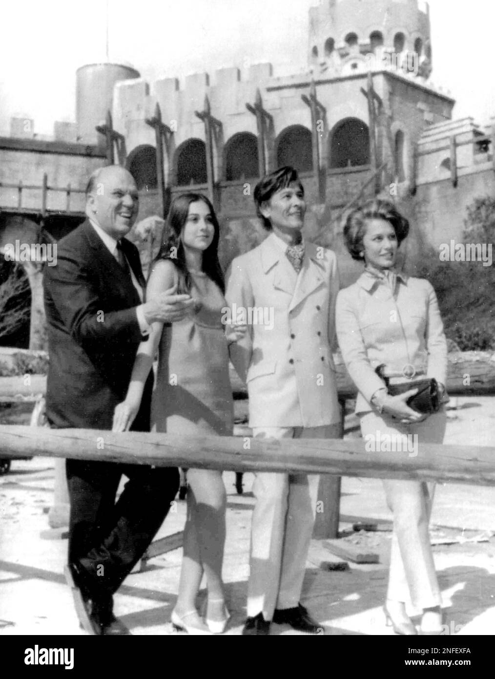 American film director Josh Logan, left, points out the sights of the ...