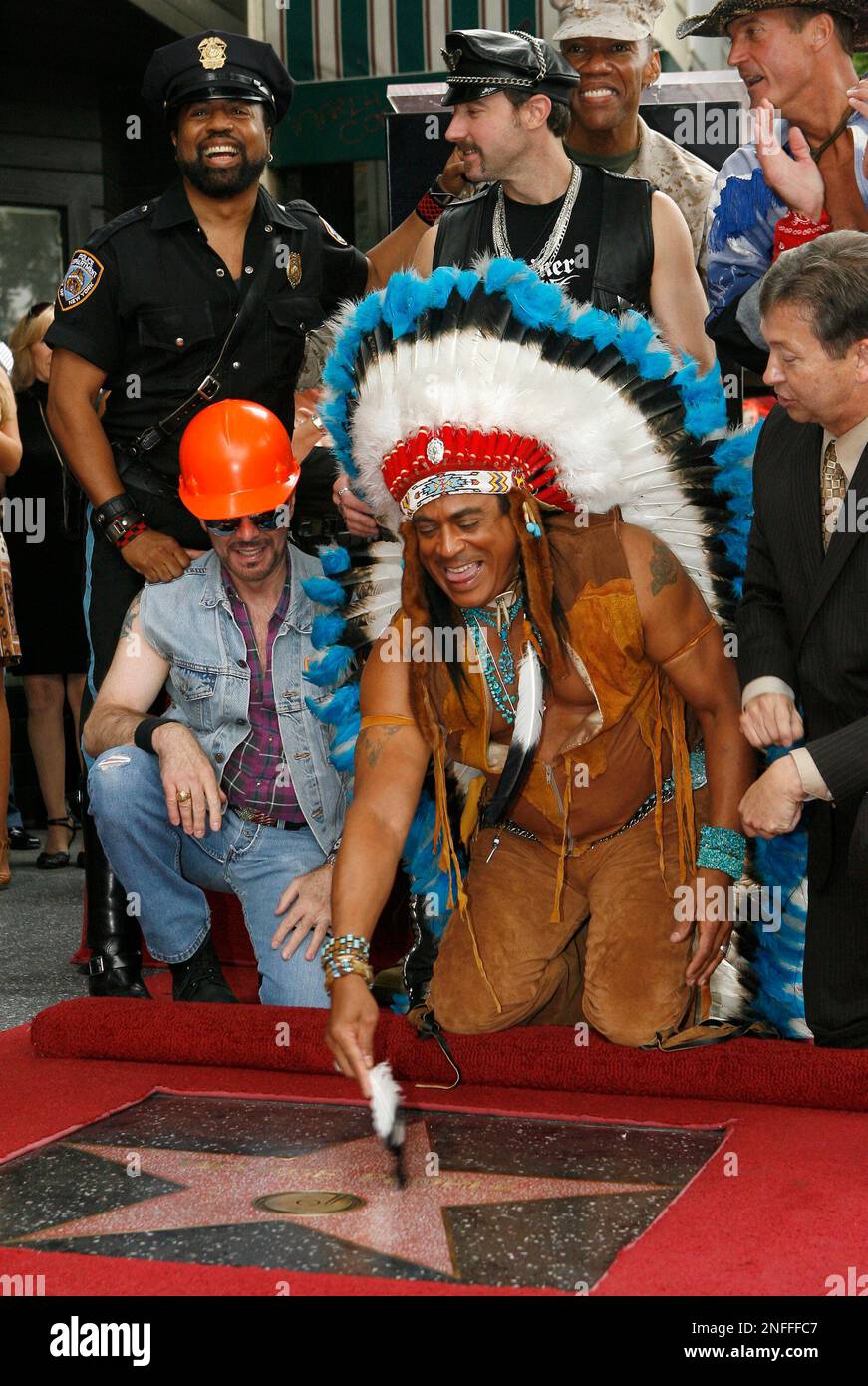 Musical group the Village People (left to right) Ray Simpson, Eric ...