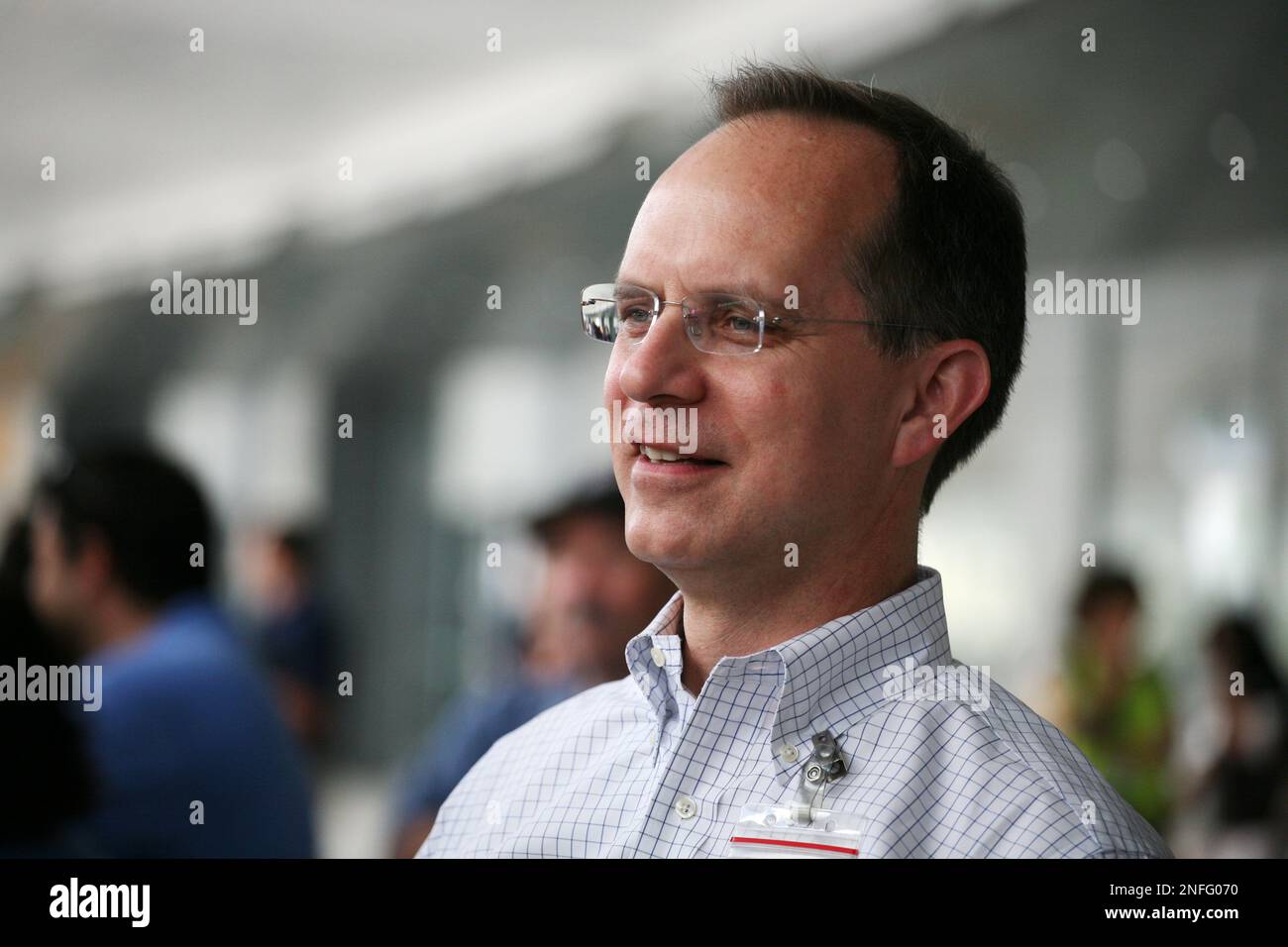 Dave Barger, CEO of JetBlue Airways, attends a rehearsal for the ...