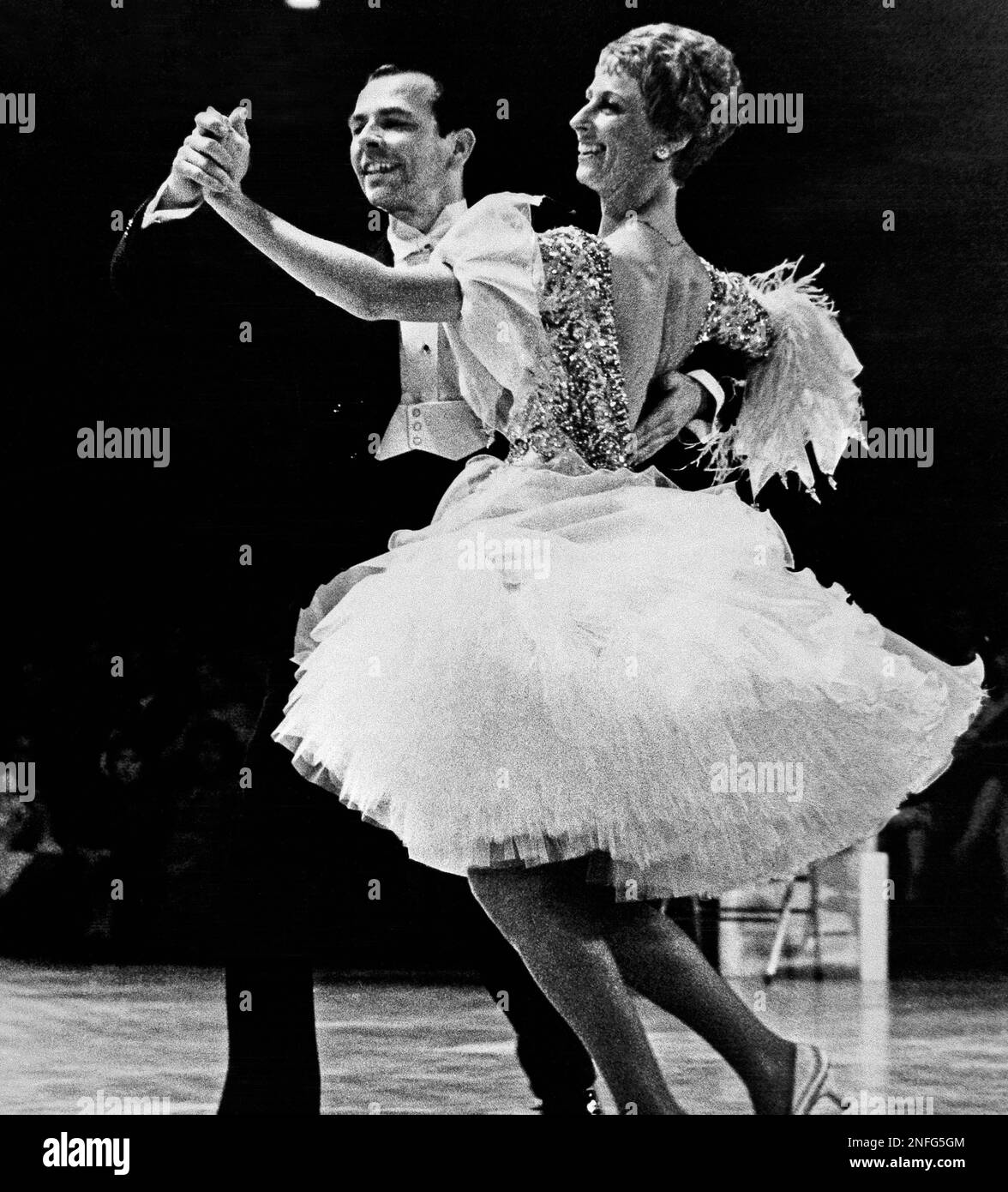 Janet and Richard Gleave of England perform in the modern dance event ...