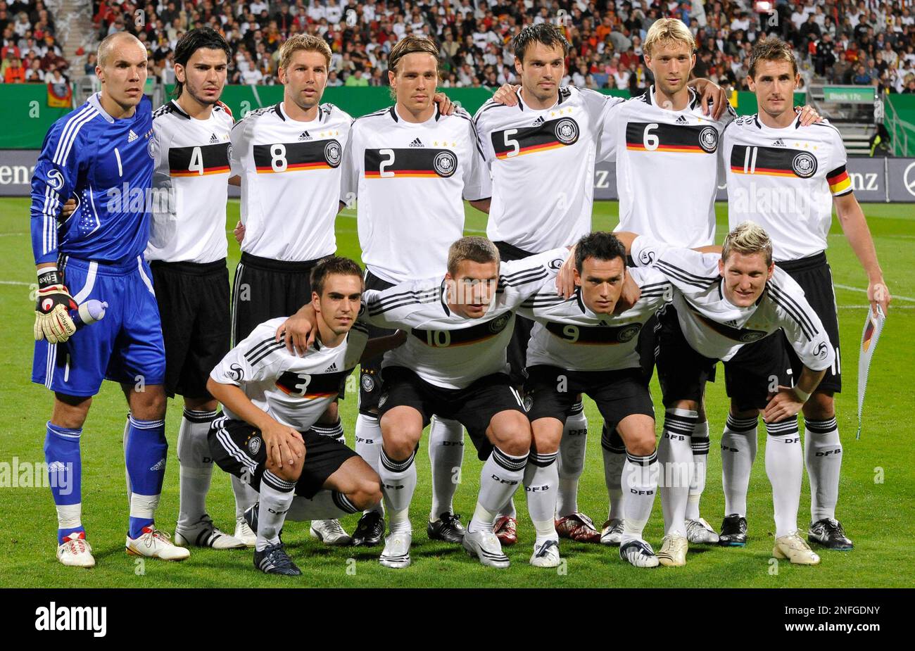 German players Robert Enke, Serdar Tasci, Thomas Hitzlsperger, Clemens ...