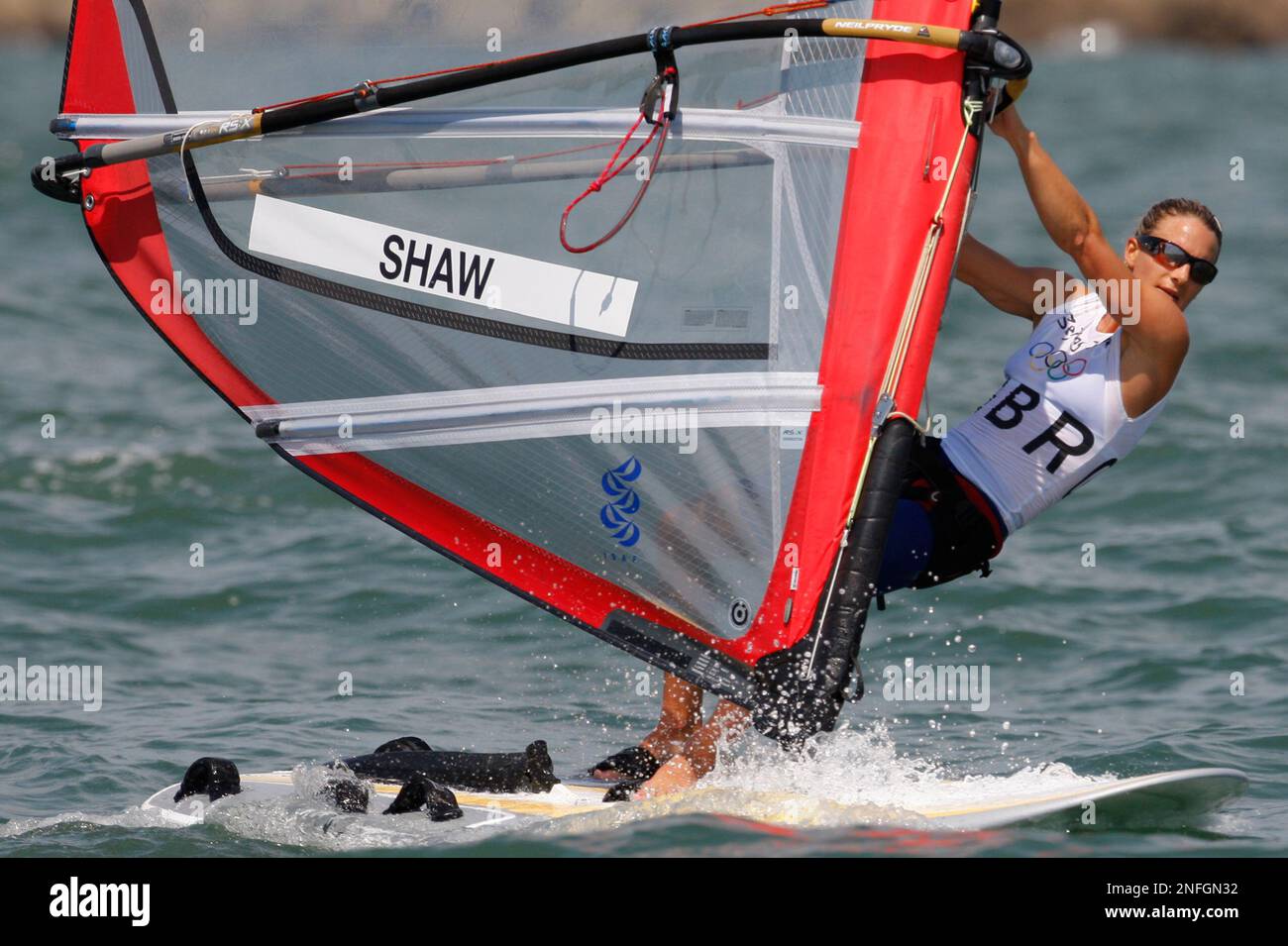 Britain's Bryony Shaw competes on her way to win the bronze medal of ...