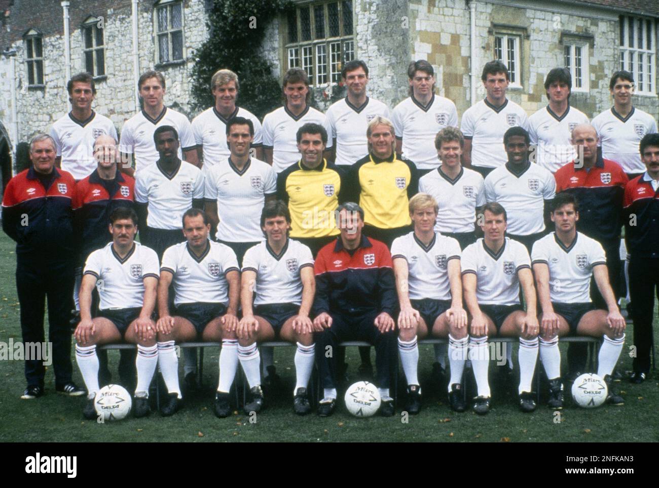 England's team for the 1986 World Cup soccer tournament, to be played ...