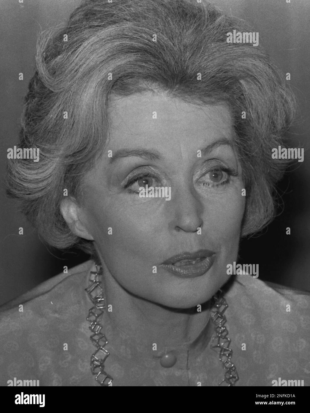 Portrait of German actress and writer Lilli Palmer (Lilli Maria Peiser) pictured during her ...