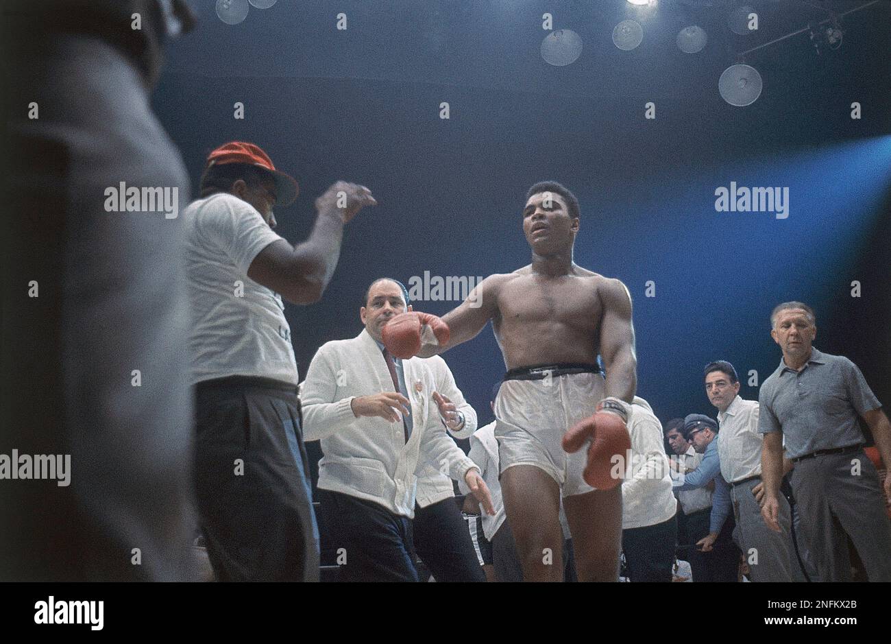 Muhammad Ali, or Cassius Clay, as he was known at the time, shown ...