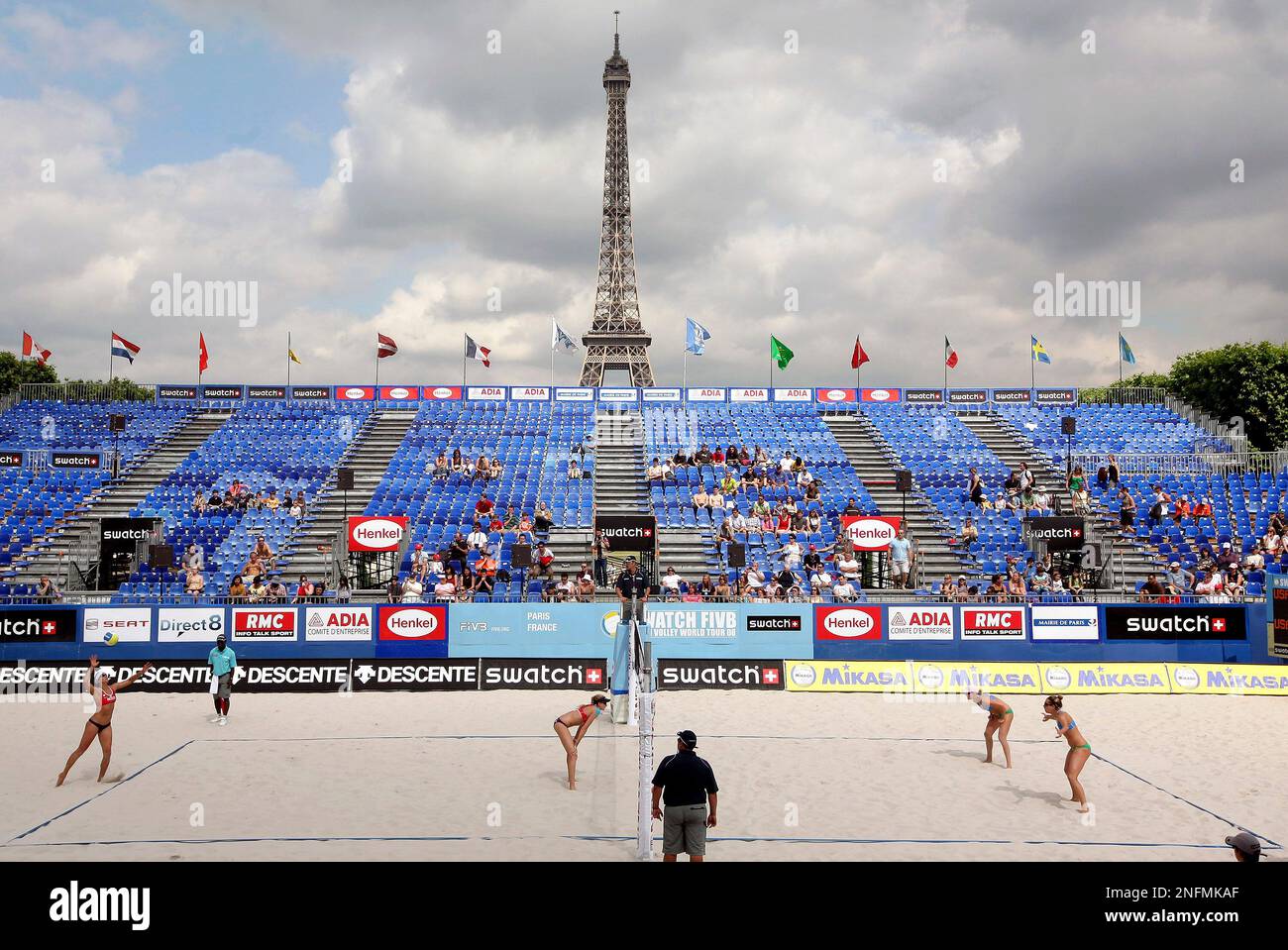 Jennifer Boss, left, and April Ross, 3rd from left, both of the U.S ...