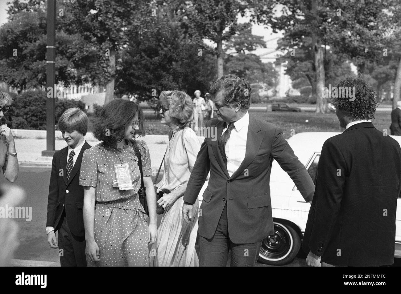 Sen. Edward Kennedy arrives at Philadelphia's Cathedral of St. Peter ...