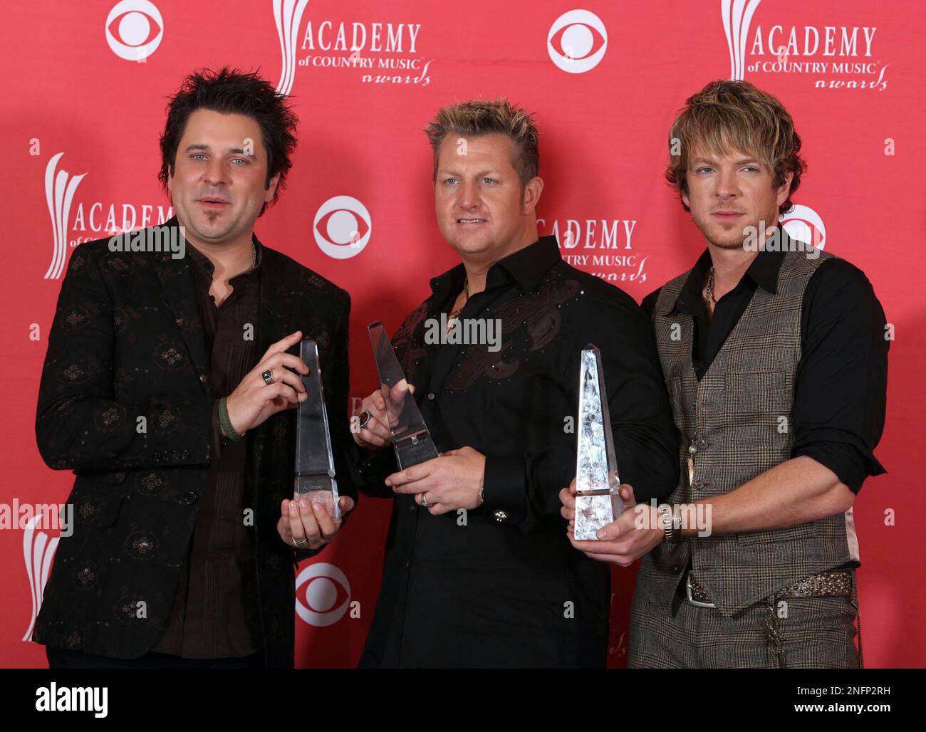 Rascal Flatts' Jay DeMarcus, Gary Levox and Joe Don Rooney, from left ...