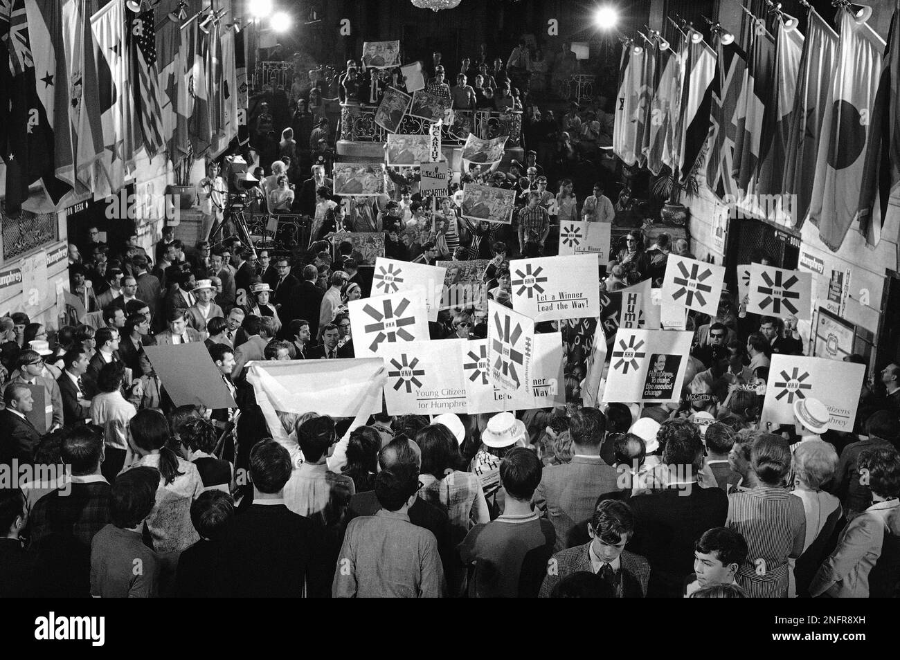 While the first session of the 1968 Democratic National Convention was ...