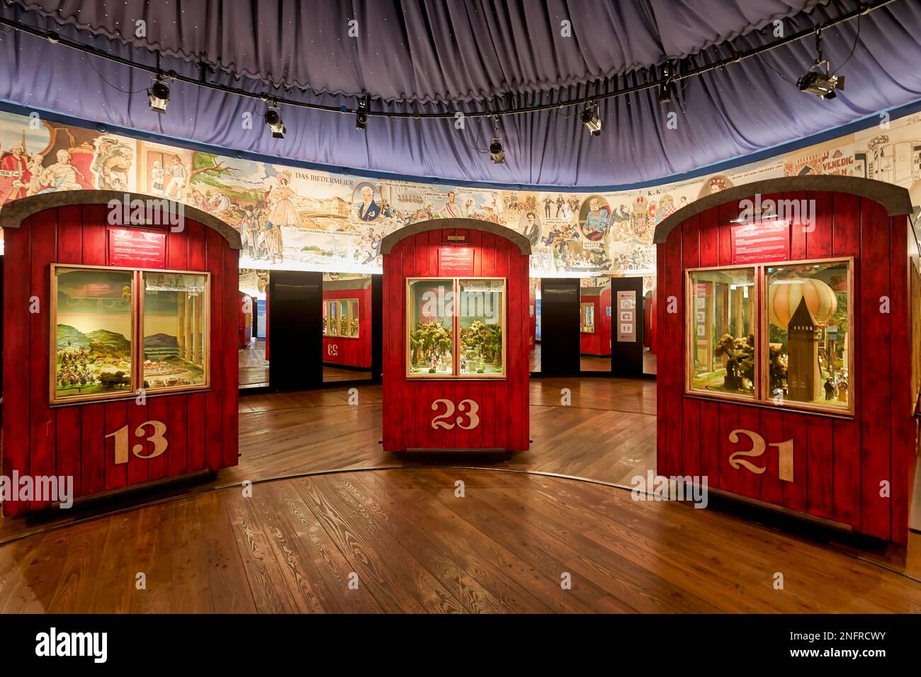 Riesenrad Panoramablick auf das Rad. Prater. Die älteste Riesenrad der ...