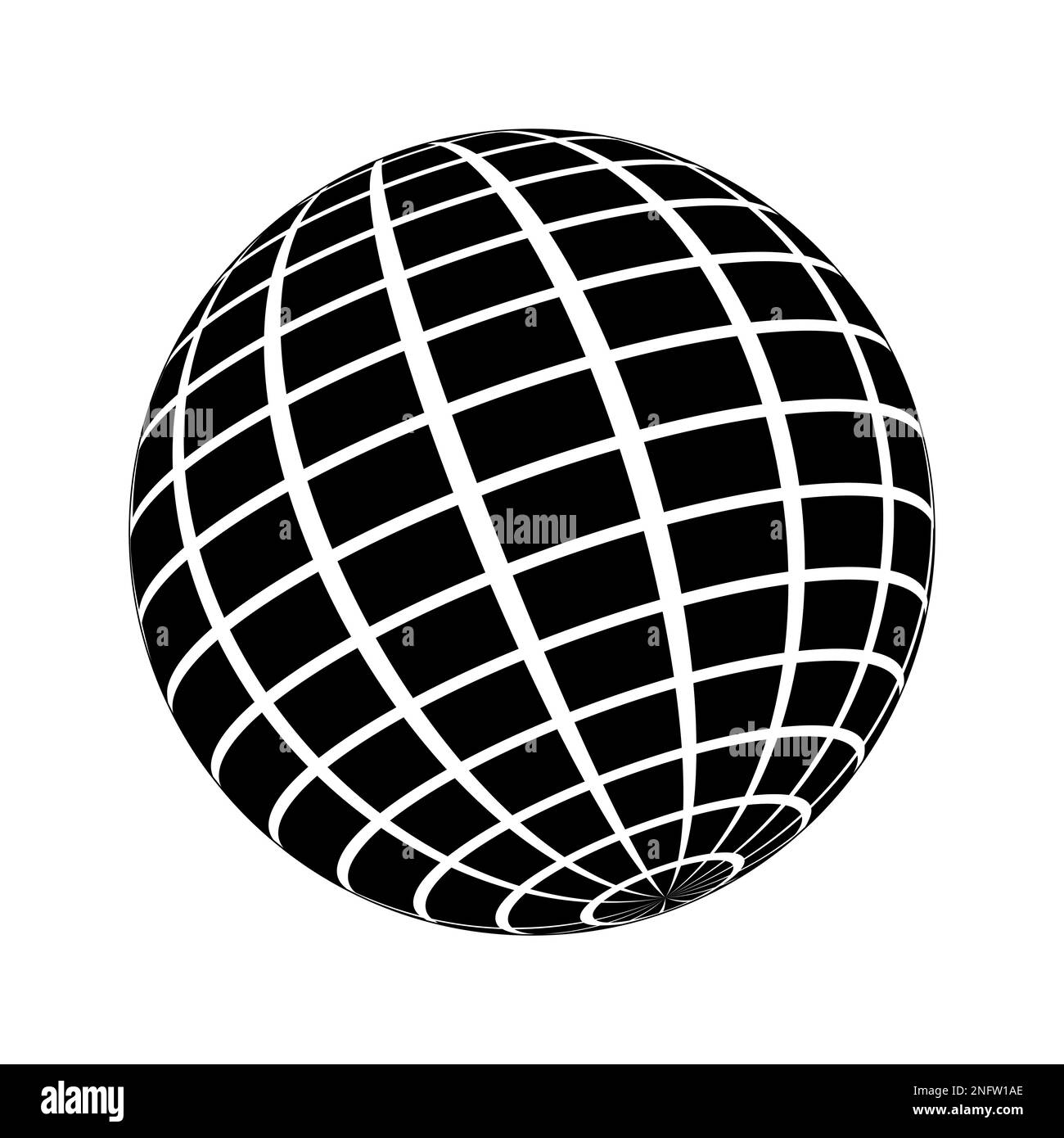 Spherical model of earth Stock-Vektorgrafiken kaufen - Alamy