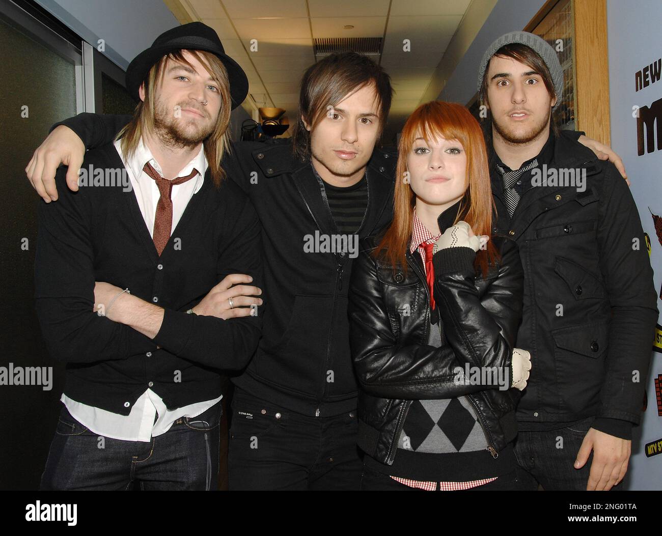 From left, the band Paramore; bassist Jeremy Davis, lead guitarist Josh Farro, lead vocalist ...