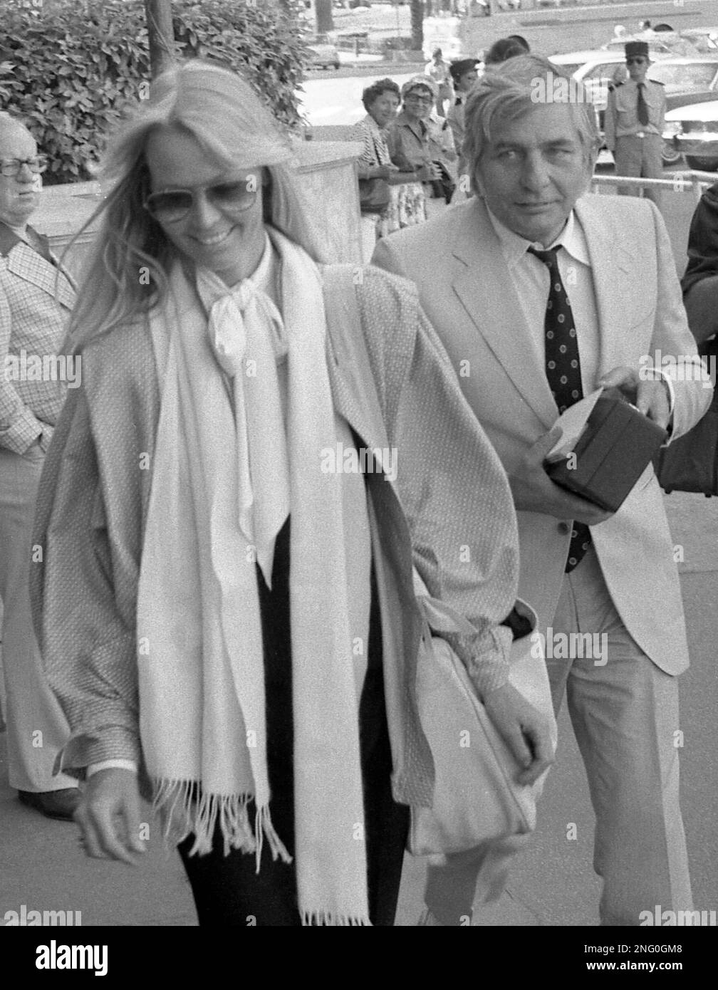 West German playboy Gunter Sachs and his wife Mirja Larsson, arrive at ...