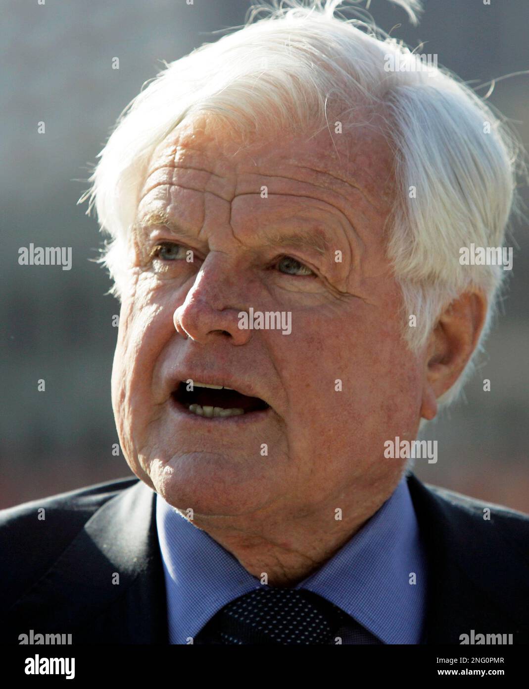 U.S. Sen. Edward Kennedy, D-Mass., speaks in Boston Monday, Nov. 5 ...