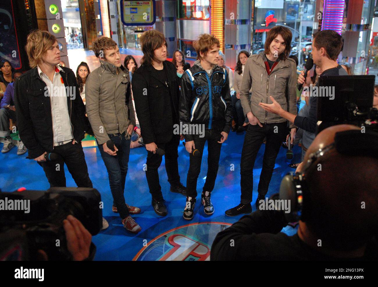 Musicians Michael Guy Chislett (L), Andy Mrotek, Mike Carden (C), Adam ...
