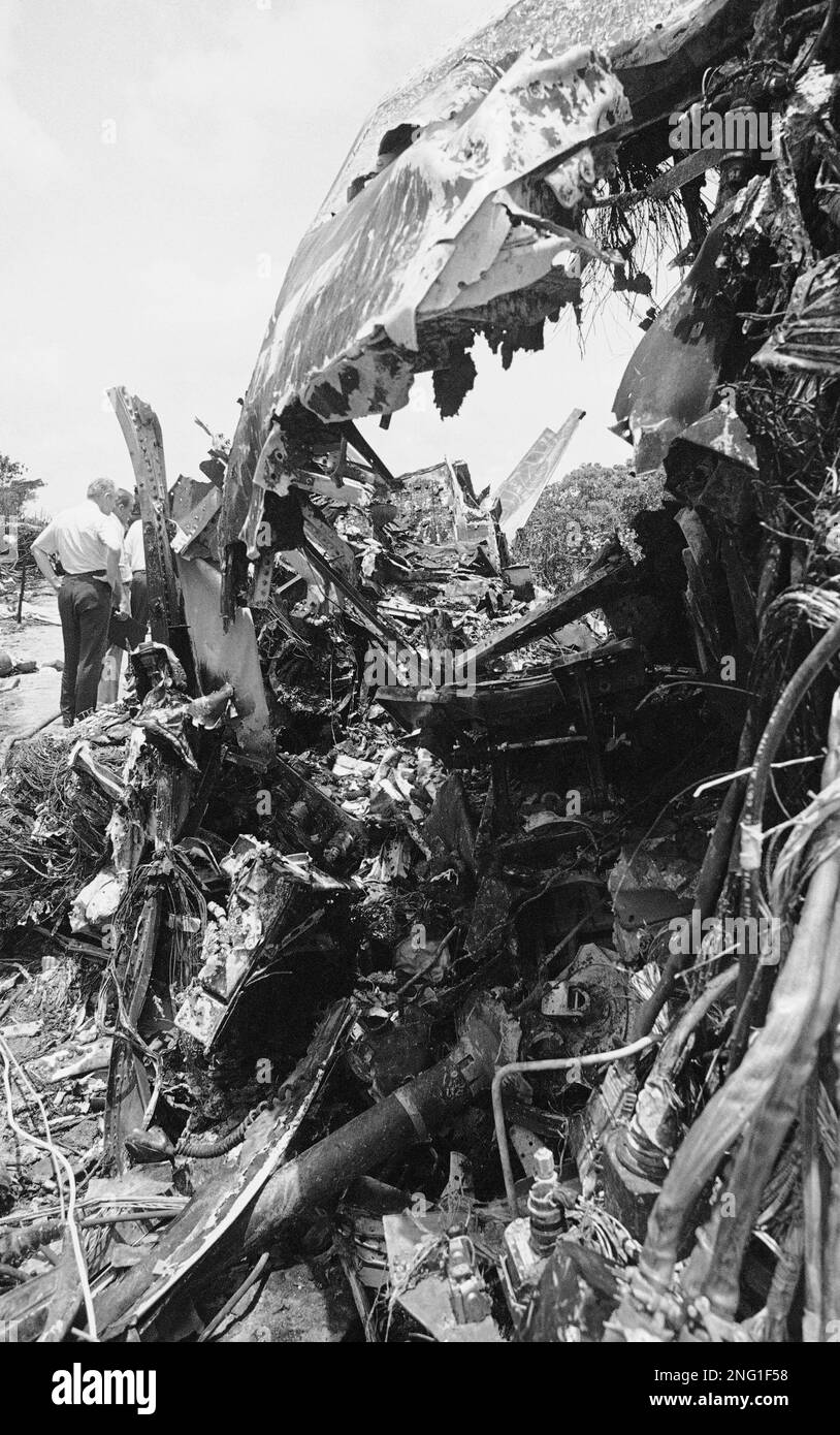 This is the remains of the Boeing 707 Pan American Airways jetliner ...