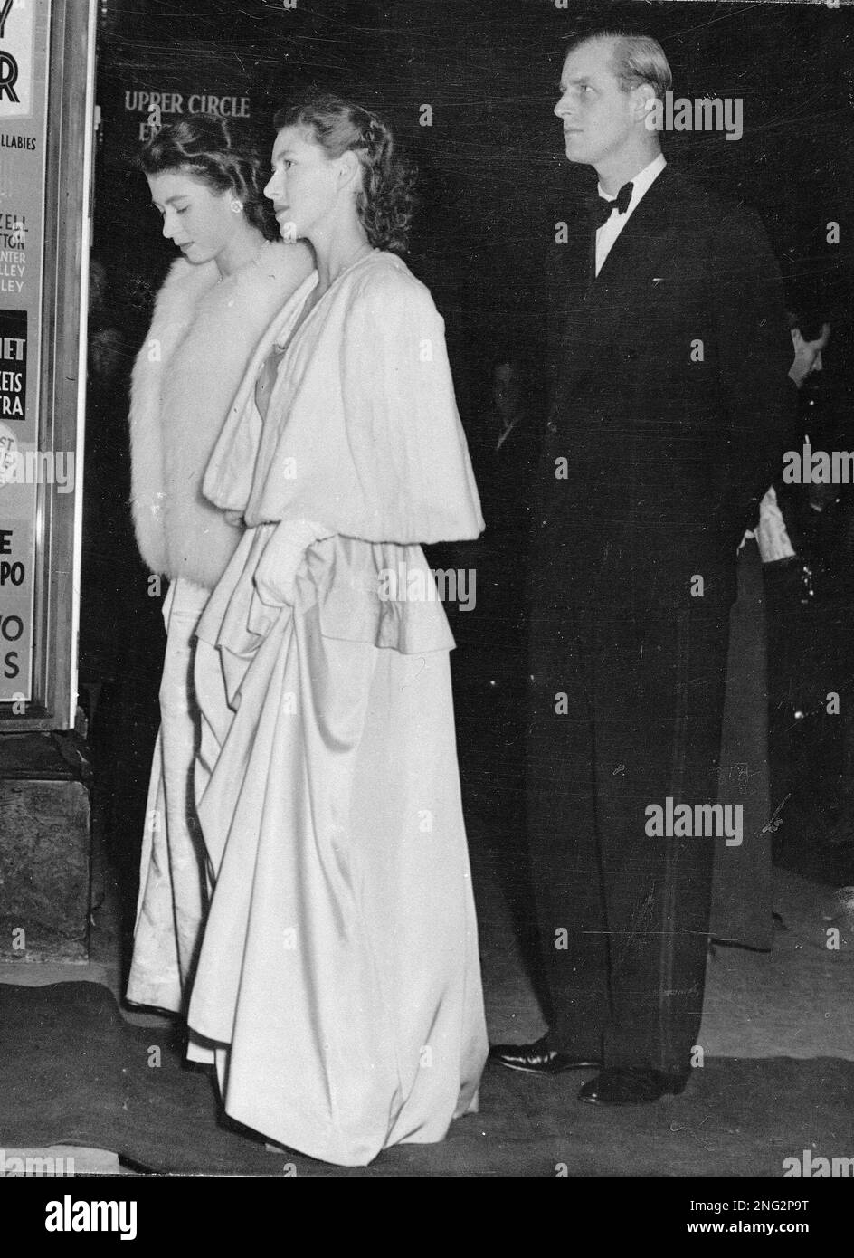 Lt. Philip Mountbatten follows Princess Elizabeth, left, and her sister ...