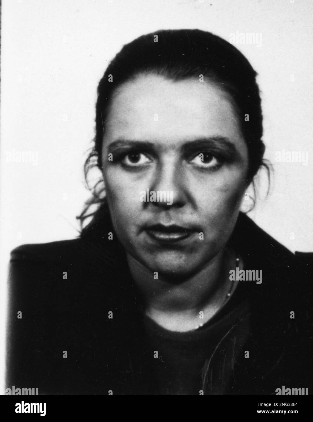 Undated portrait taken from the forged swiss ID card of West German ...