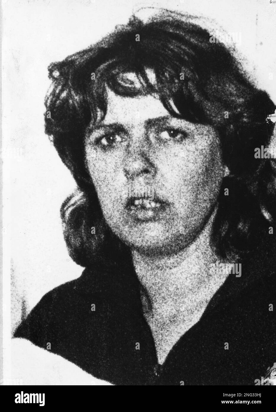 1984 Portrait of West German terrorist Manuela Maria Happe, member of ...
