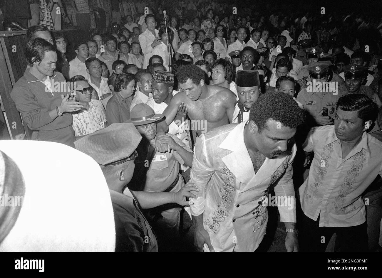 Muhammad Ali, still the heavyweight champion of the world, after his ...