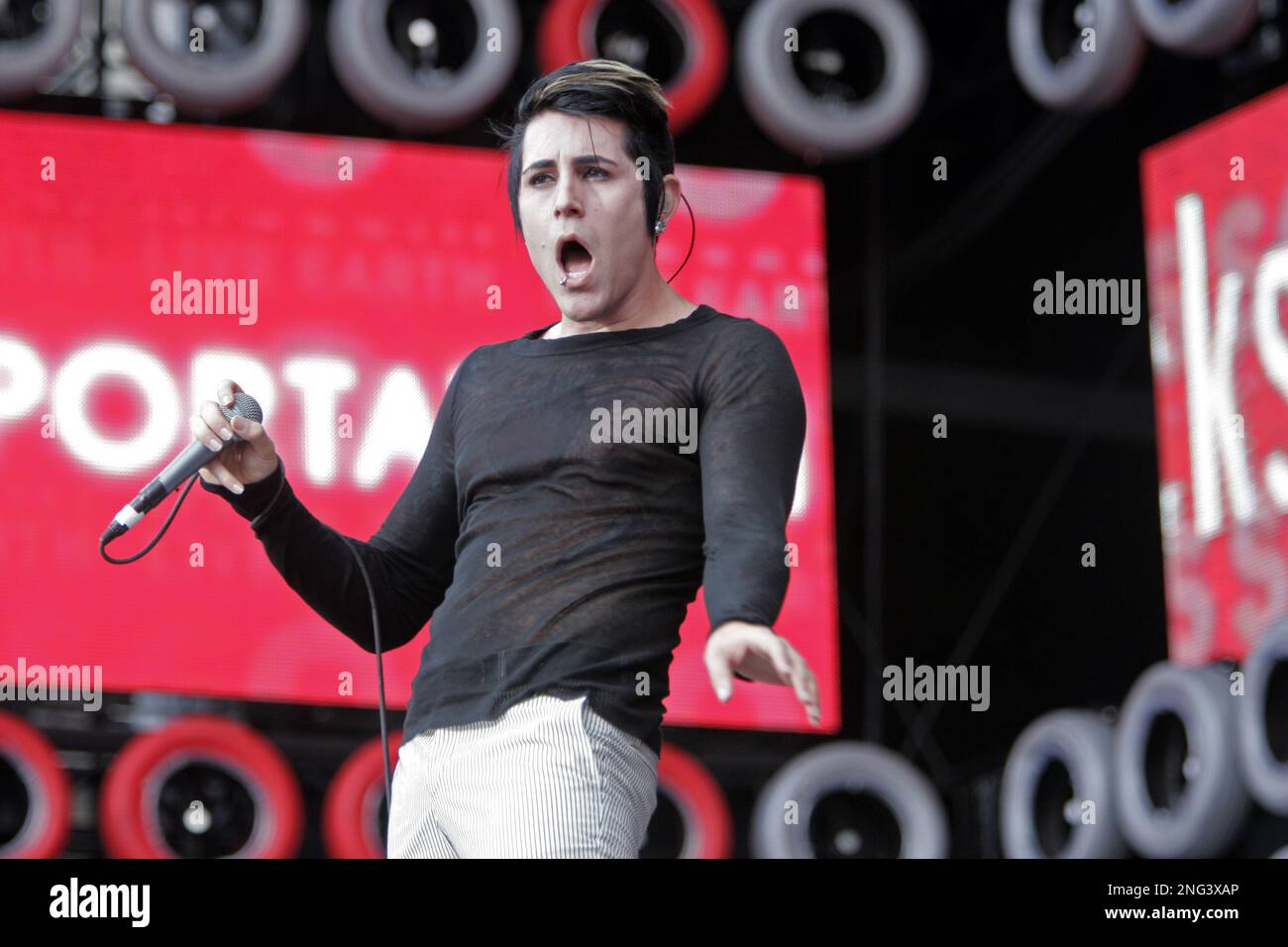 AFI performs during the Live Earth concert at Giants Stadium, Saturday ...