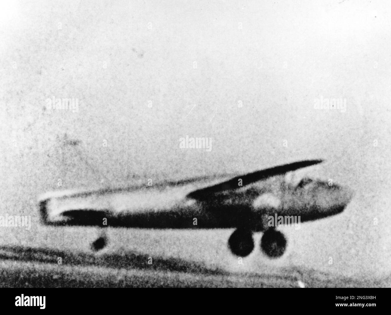 This historic mage shows the world's first jet plane "He 178" taking ...