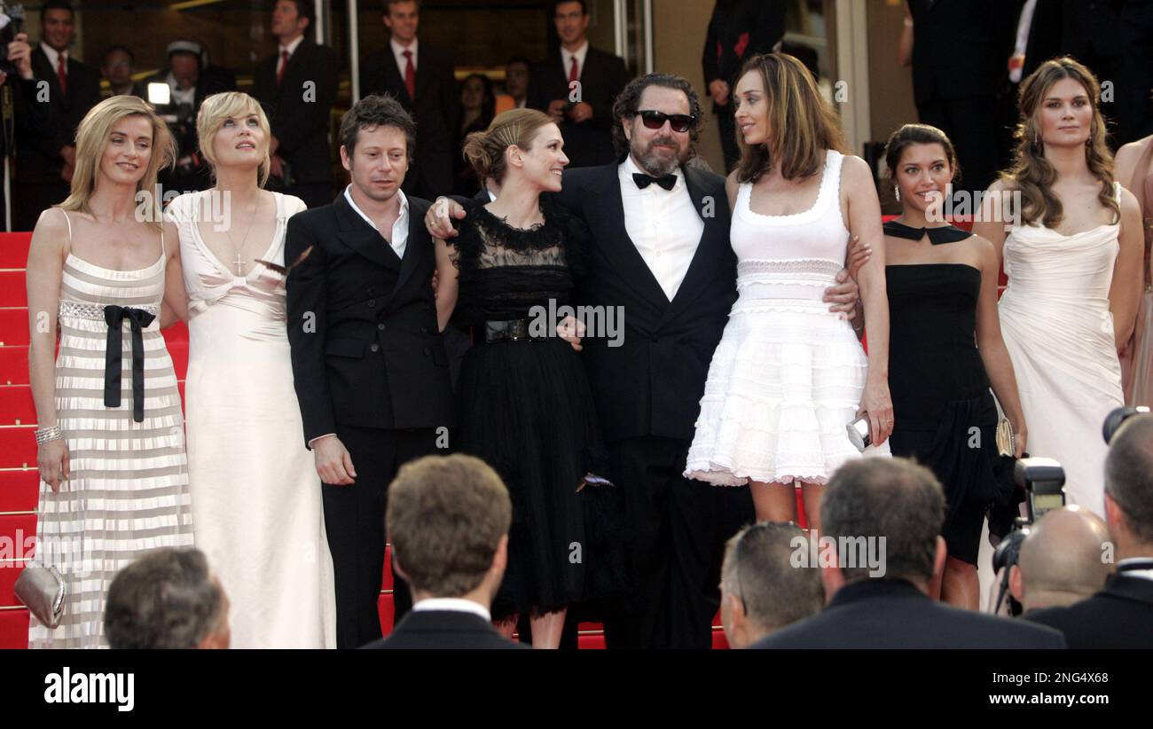 From left to right, actress Anne Consigny, actress Emmanuelle Seigner ...