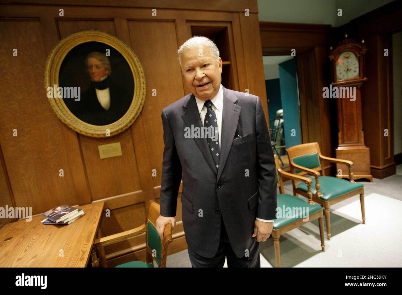 Former Sen. Edward W. Brooke, 86, poses at the Massachusetts Historical ...
