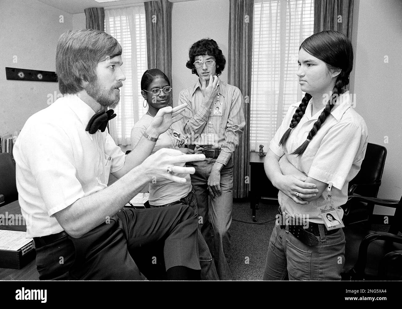 Dan Mann, left, administrative officer for the Watergate Special ...
