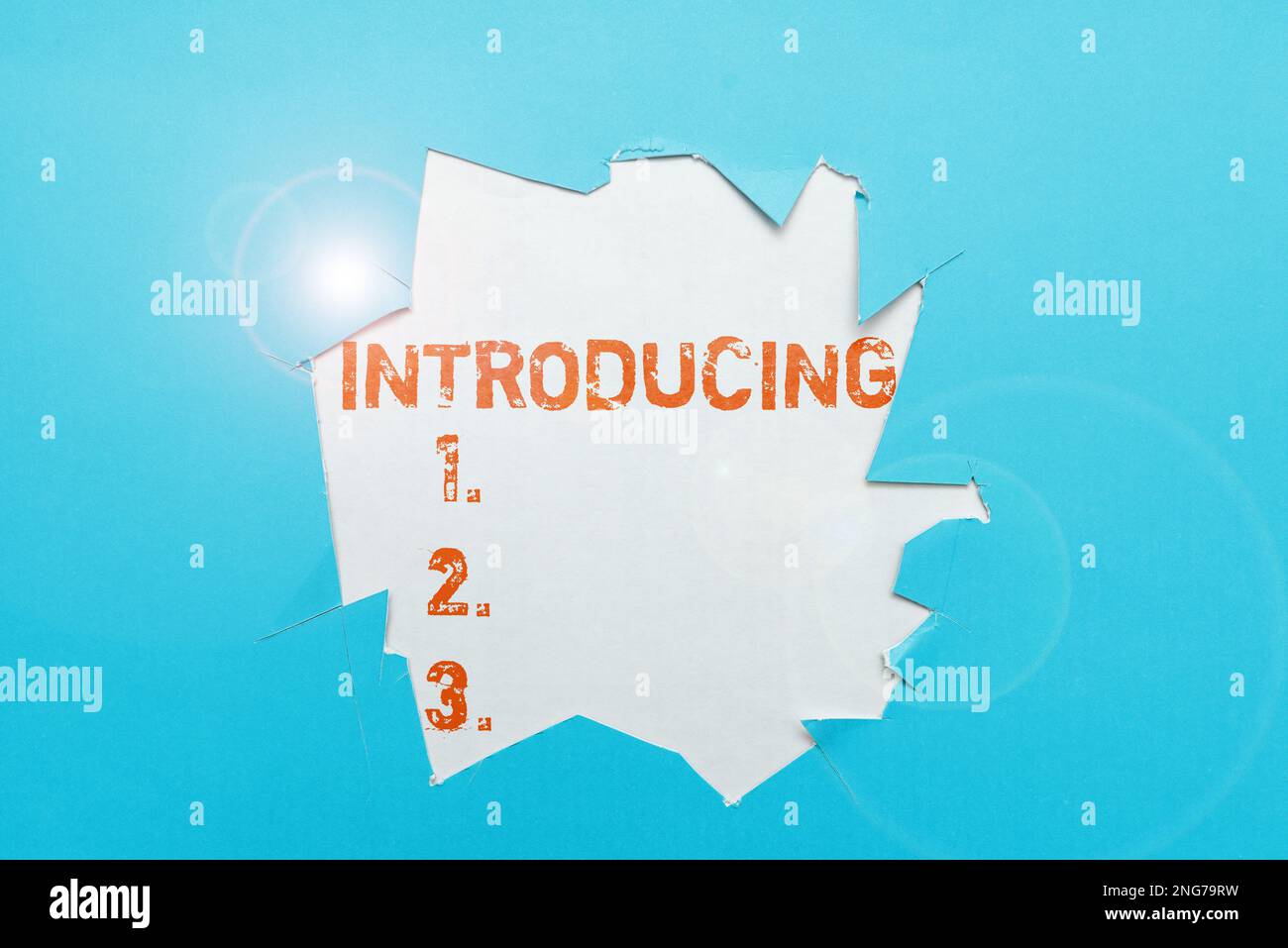 Schild mit der Vorstellung. Geschäftskonzept, das ein Thema präsentiert ...