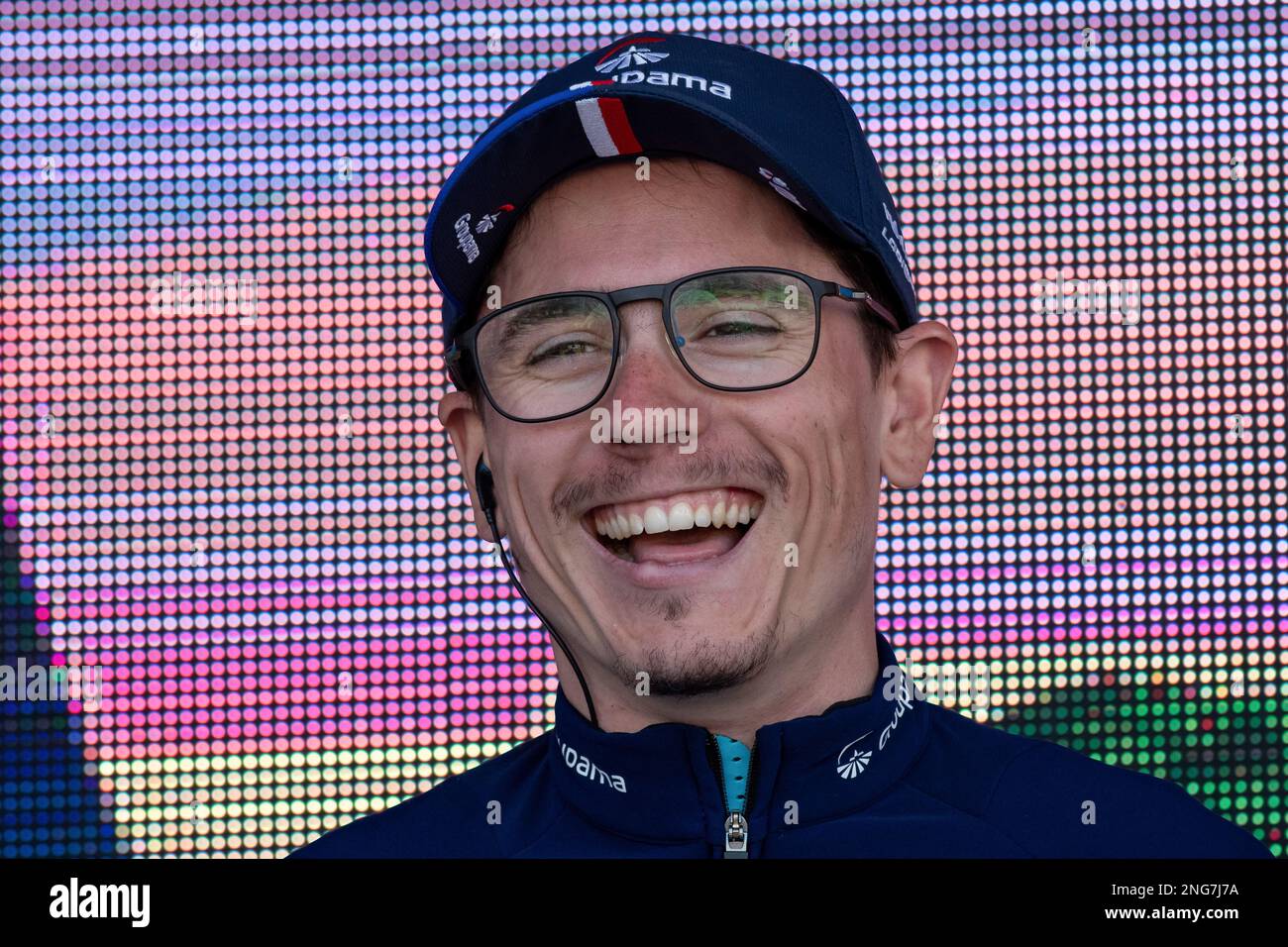 Porträt des französischen Reiters David Gaudu (Team Groupama fdj ...