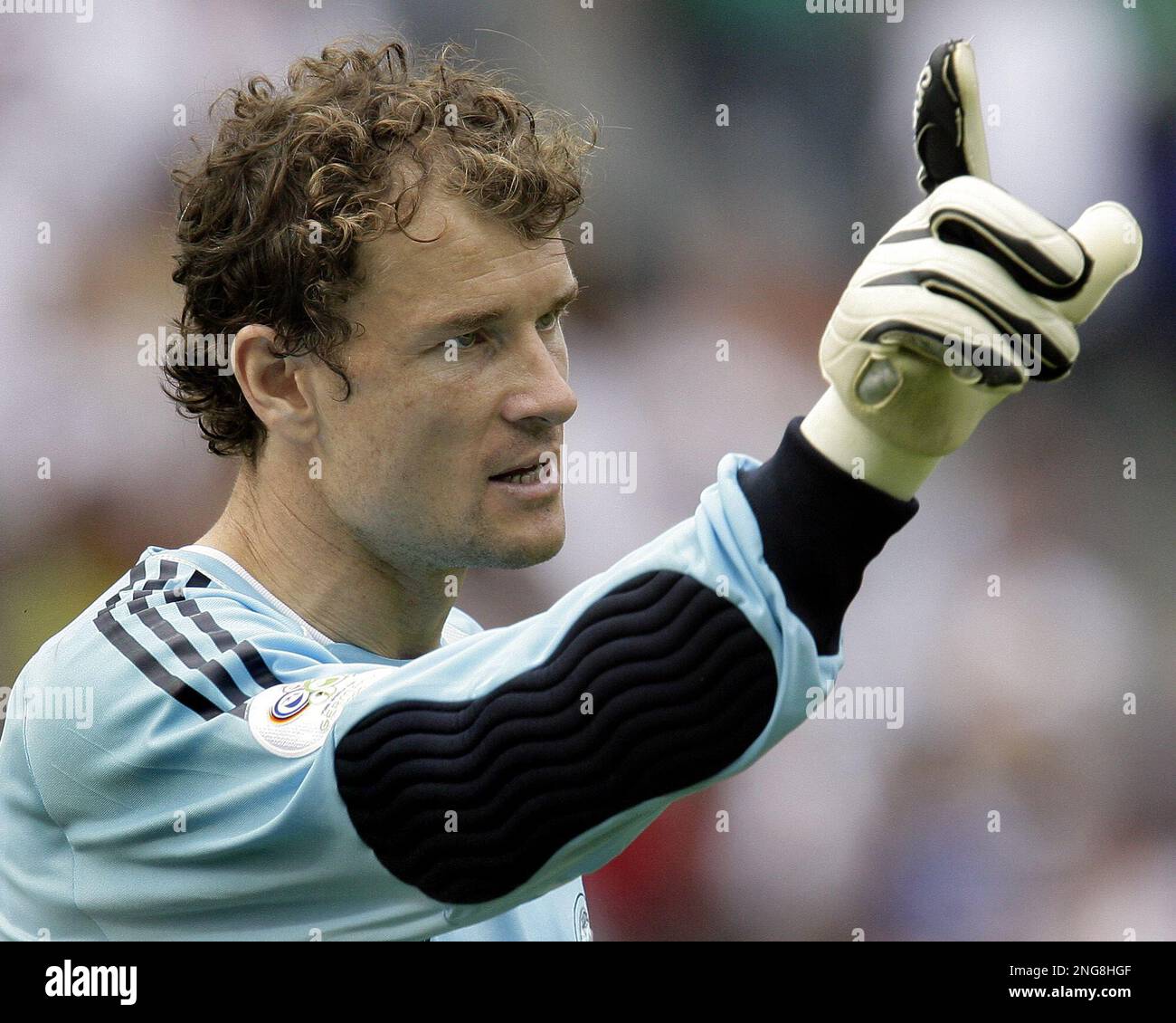 ** FILE ** Germany's goalkeeper Jens Lehmann reacts during the Ecuador ...