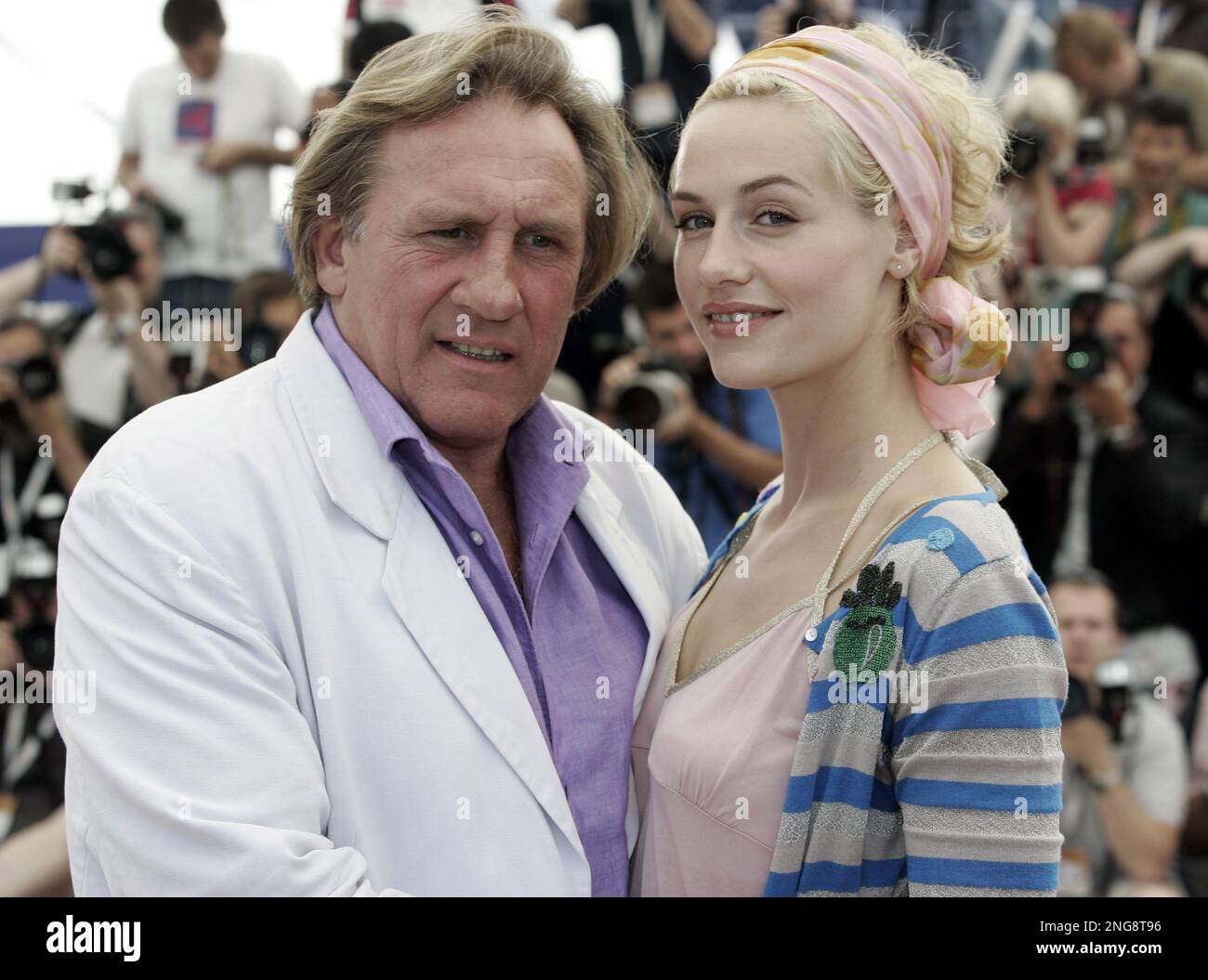 French actor Gerard Depardieu, left, and Belgian actress Cecile de ...