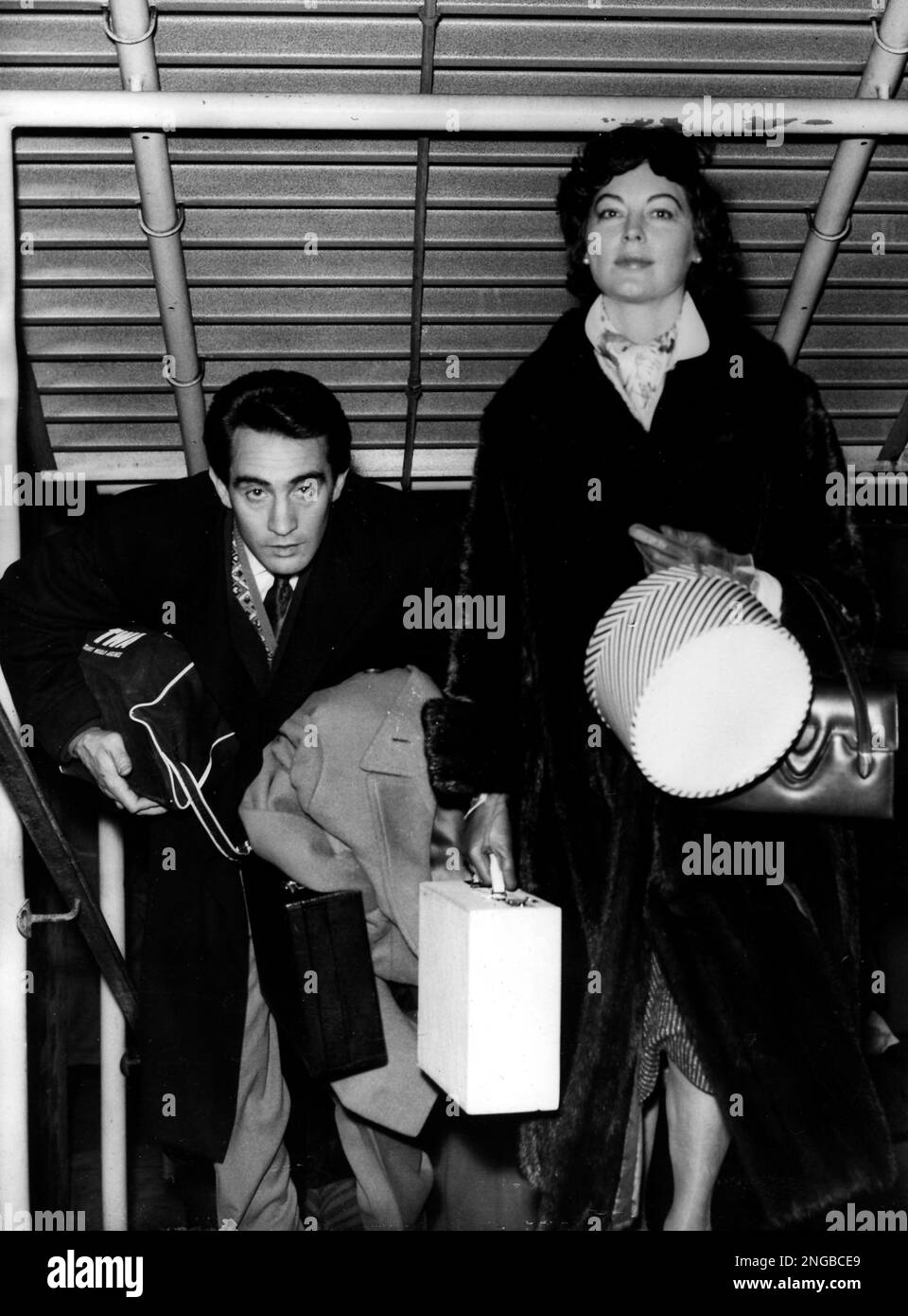 Movie actress Ava Gardner is pictured with Italian comedian Walter ...