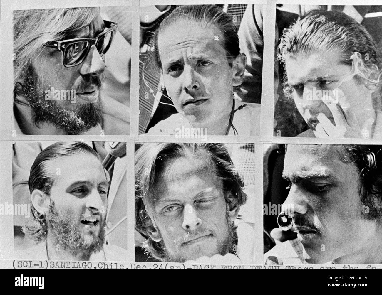 These are the faces of six survivors of the Uraguayan plane that ...
