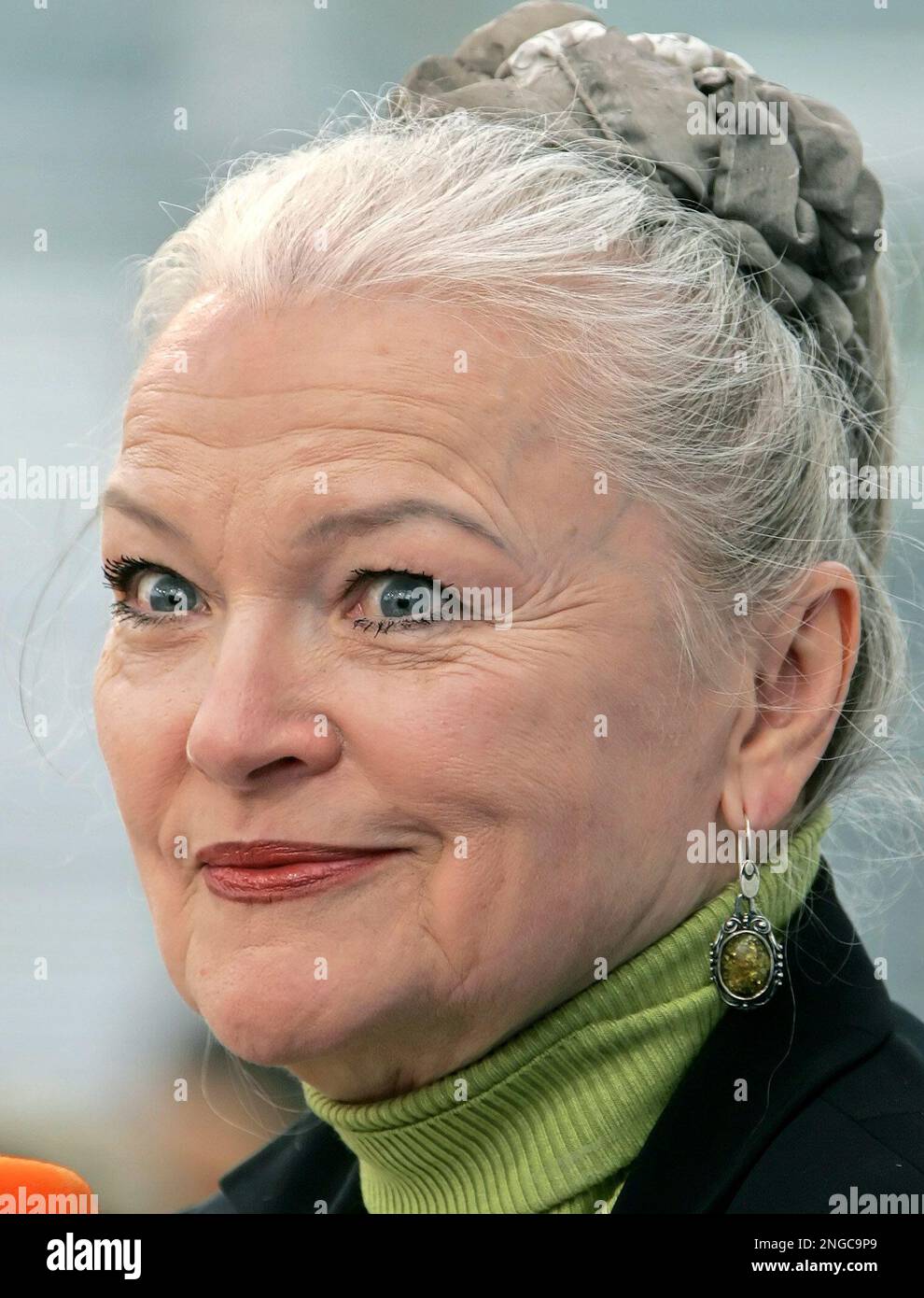 Die Schauspielerin Eva-Maria Hagen waehrend der Praesentation ihres ...