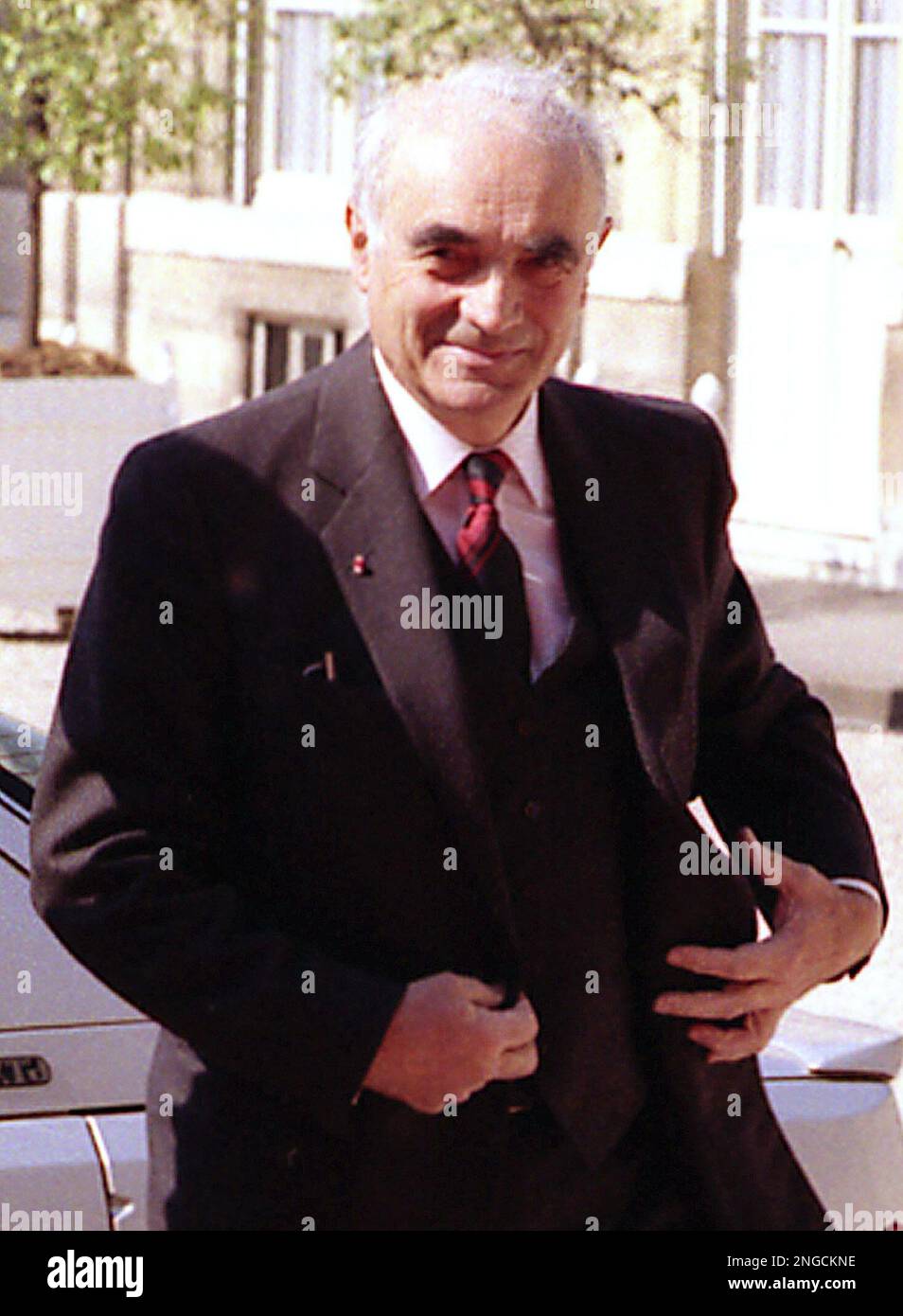 ** FILE ** Hubert Curien is seen arriving at the Elysee Palace in Paris ...