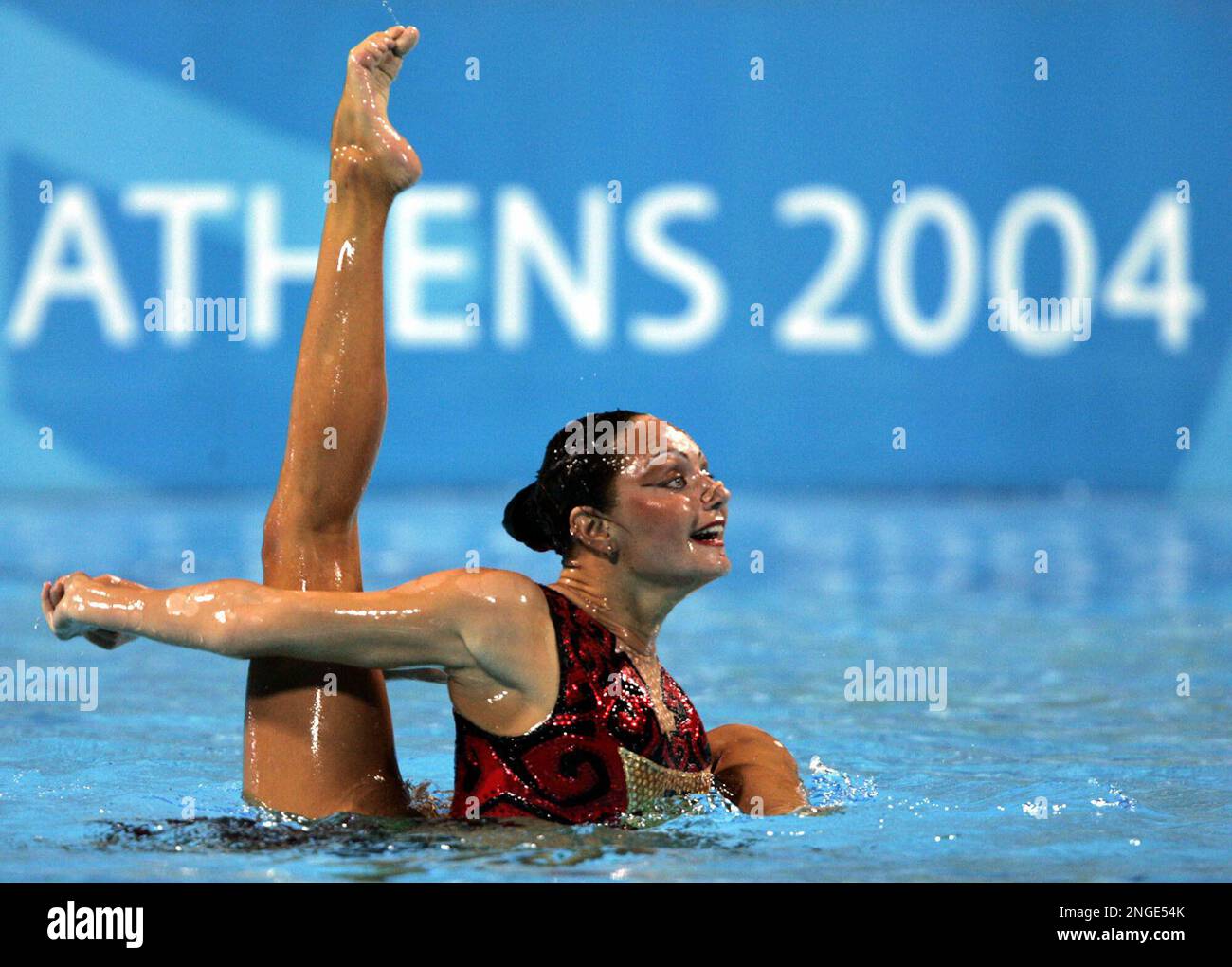 Russia's Anastasia Ermakova and Anastasia Davydova, underwater not seen ...