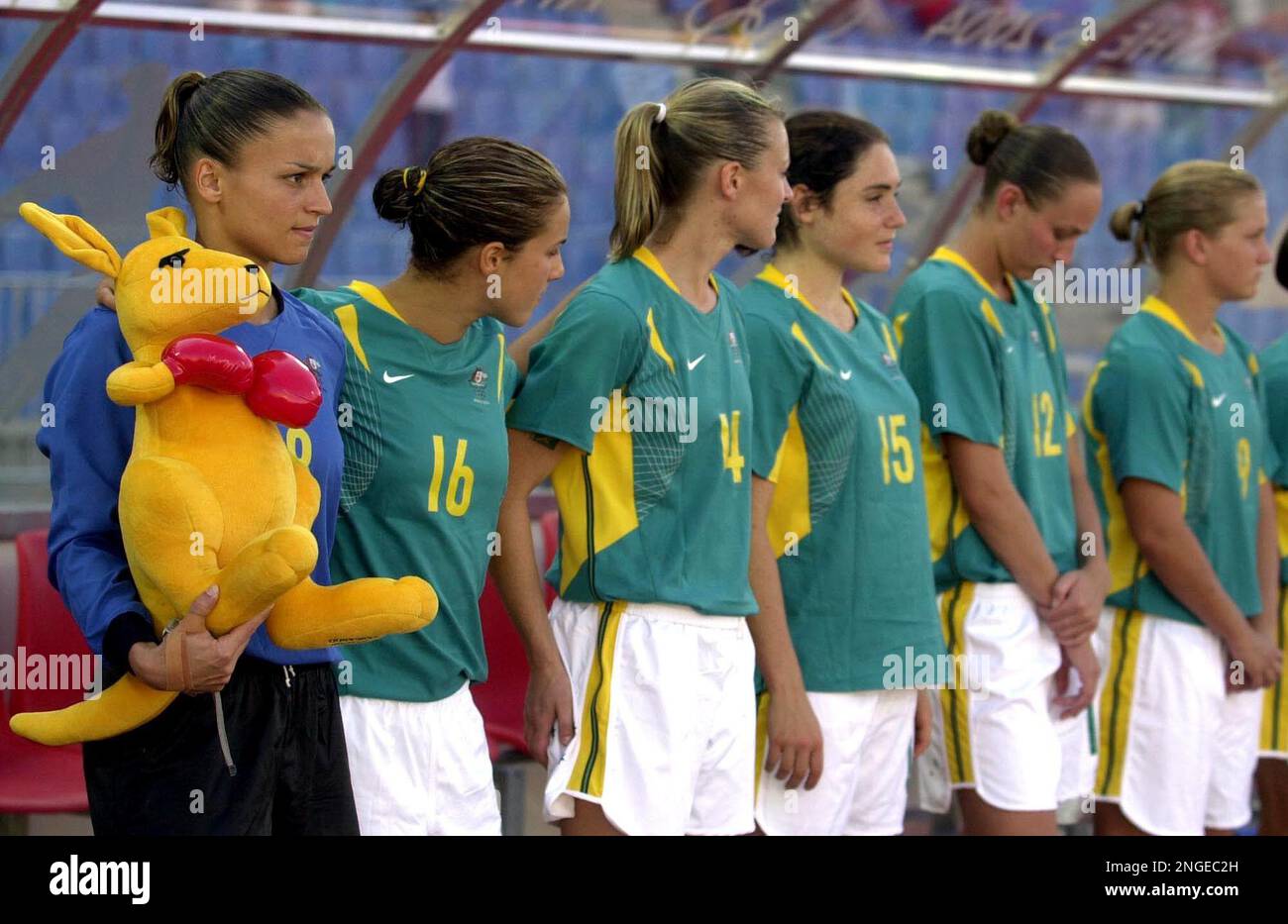 Australia's players from left: Melissa Barbieri, Selin Kuralay, Dianne ...