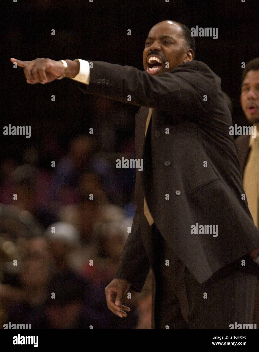 Rutgers Scarlet Knights head coach Gary Waters gives directions to his ...